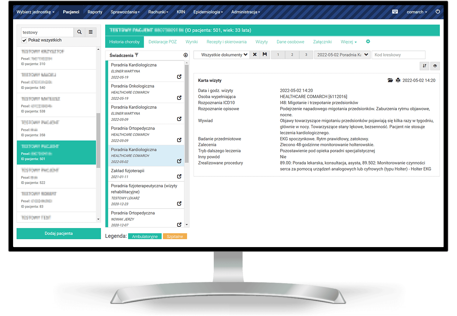 Hospital Information System - hospital software, HIS - Comarch
